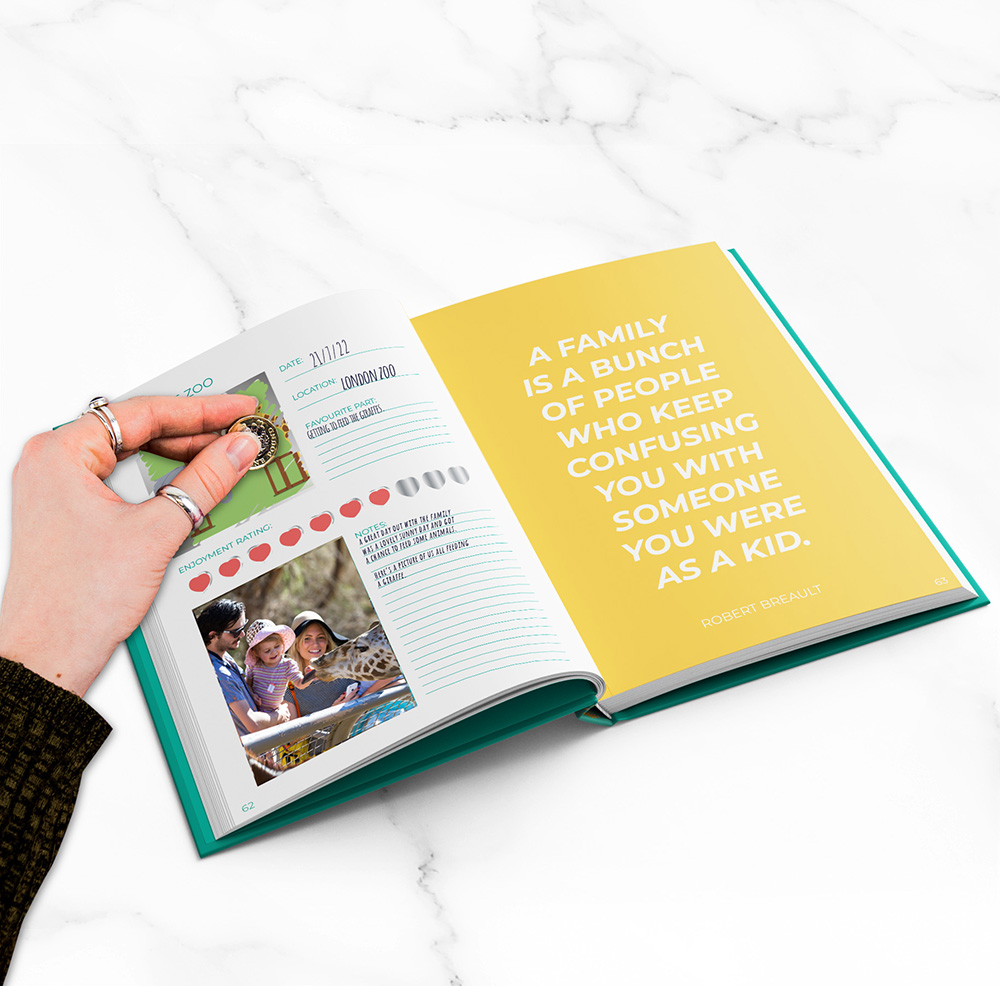 Skrapbok Bucketlist Familjen