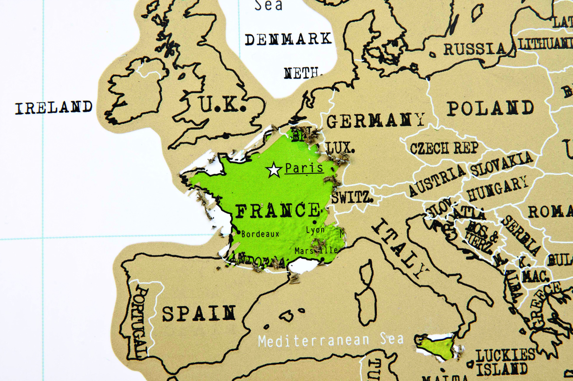 Scratch Map världskarta