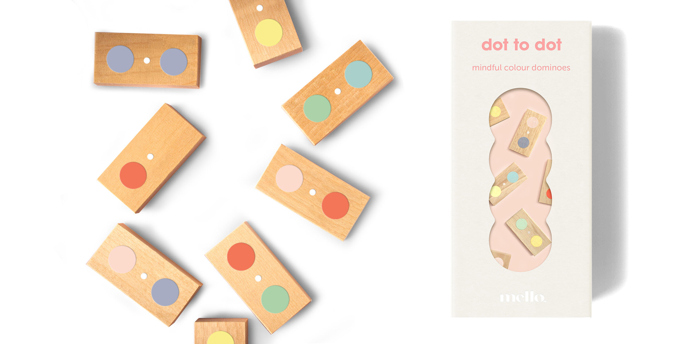 Träspel Domino Dot to Dot